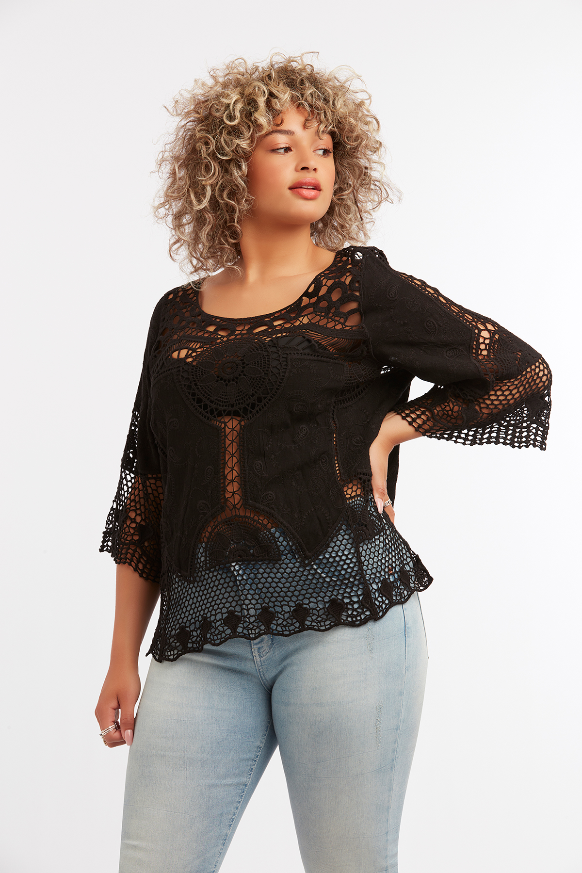 Haut en crochet à MS Mode®